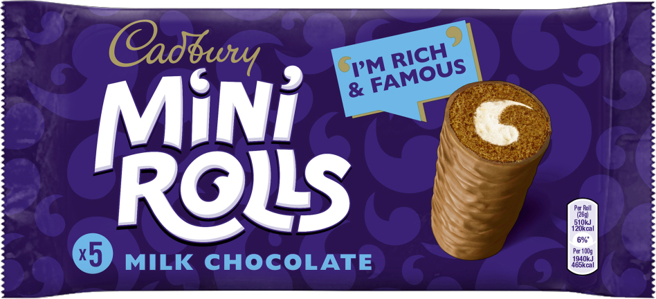 Food Ireland: Cadbury Mini Rolls 5's 144g (5.1oz)