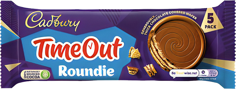 Food Ireland: Cadburys Time Out Roundies 150g (5.3oz)