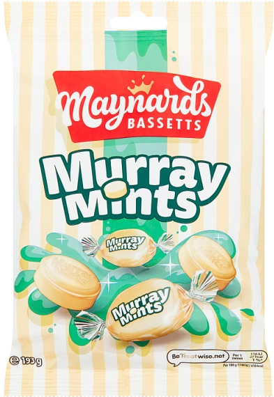 Food Ireland: Bassetts Murray Mints Bag 193g (6.8oz) 2 Pack