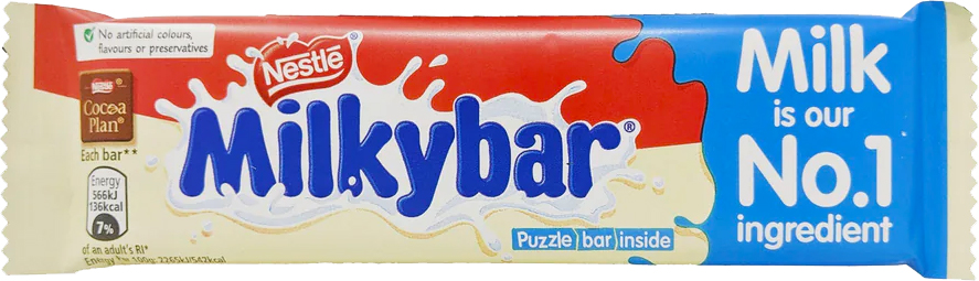 Food Ireland: Milky Bar Medium 25g (0.9oz) 8 Pack