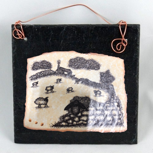 Food Ireland: Doodle Art Slate Field