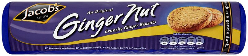Food Ireland: Jacobs Ginger Nut 200g (7oz)