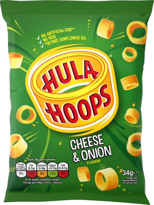 Food Ireland: KP Hula Hoops Cheese & Onion 34g (1.2oz) 8 Pack-Sell by 1 ...