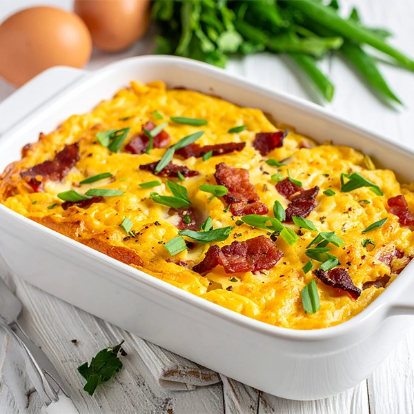 Bacon and Egg Strata