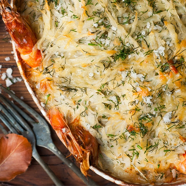 Fish Pie with Dubliner Cheddar Rosti Topping