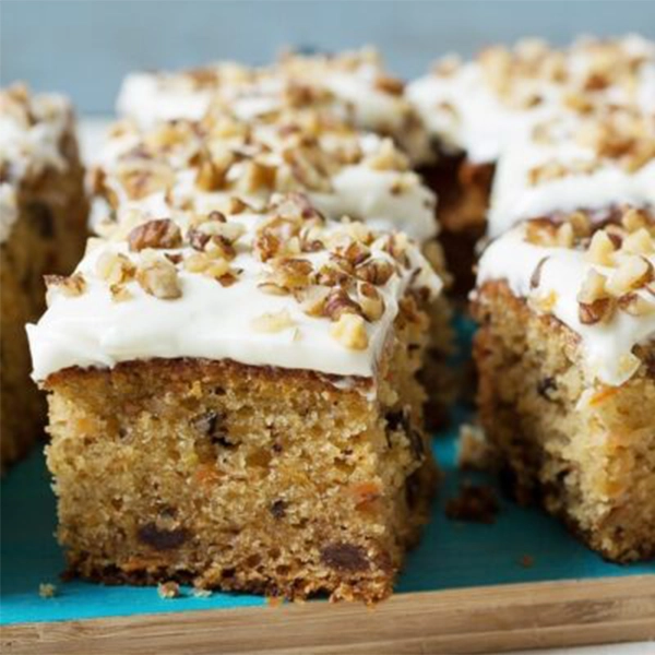Wholemeal Carrot Squares - High Fibre